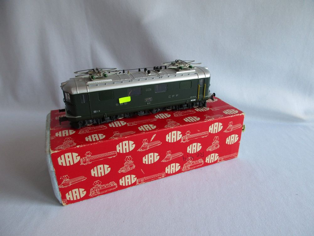 HAG HO/WS Nr. 220 Re 4/4 1 SBB grün Guss Biel in OVP (10) | Kaufen auf Ricardo