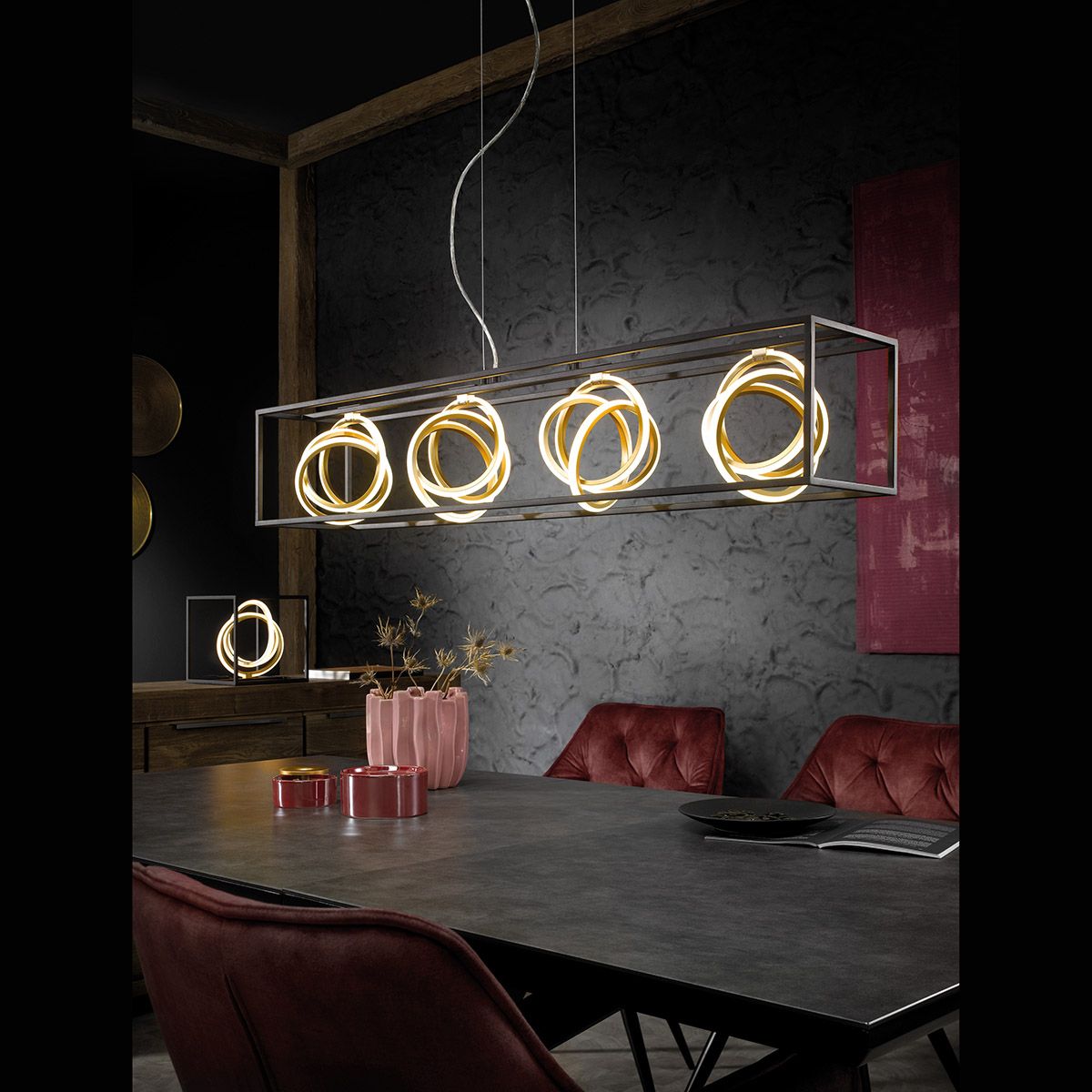 LED Tischleuchte, 25 cm x 25 cm, Würfel (Neu (gemäss Beschreibung)) in ...