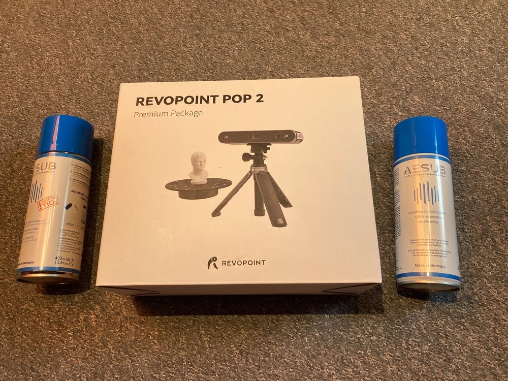 Revopoint POP 2 3D-Scanner, Premium-Paket & AESUB Spray (Gebraucht) in ...