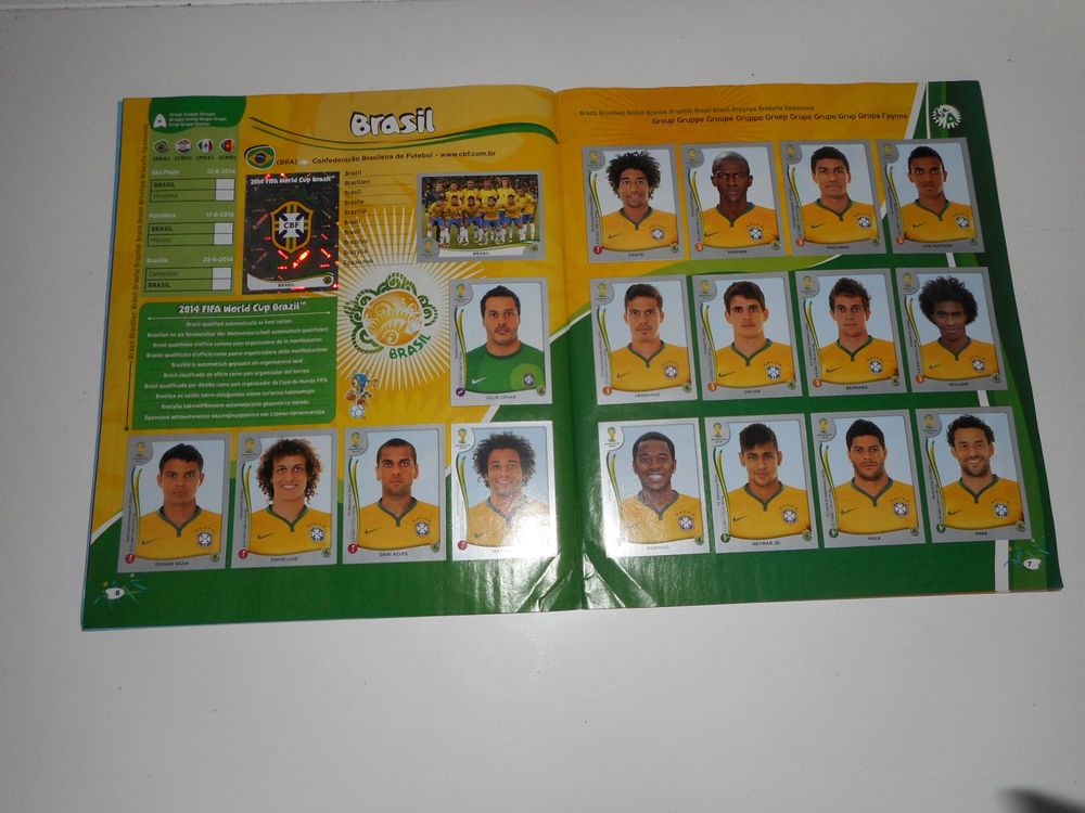 Panini WM Album Brasil 2014/14 Nr.1 komplett mit Poster (Gebraucht) in ...