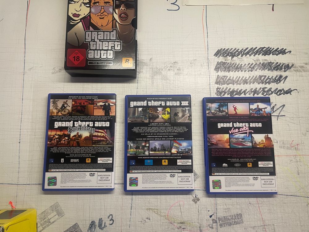 GTA trilogie ps2 / grand theft auto / box / mit zubehör (Gebraucht) in ...