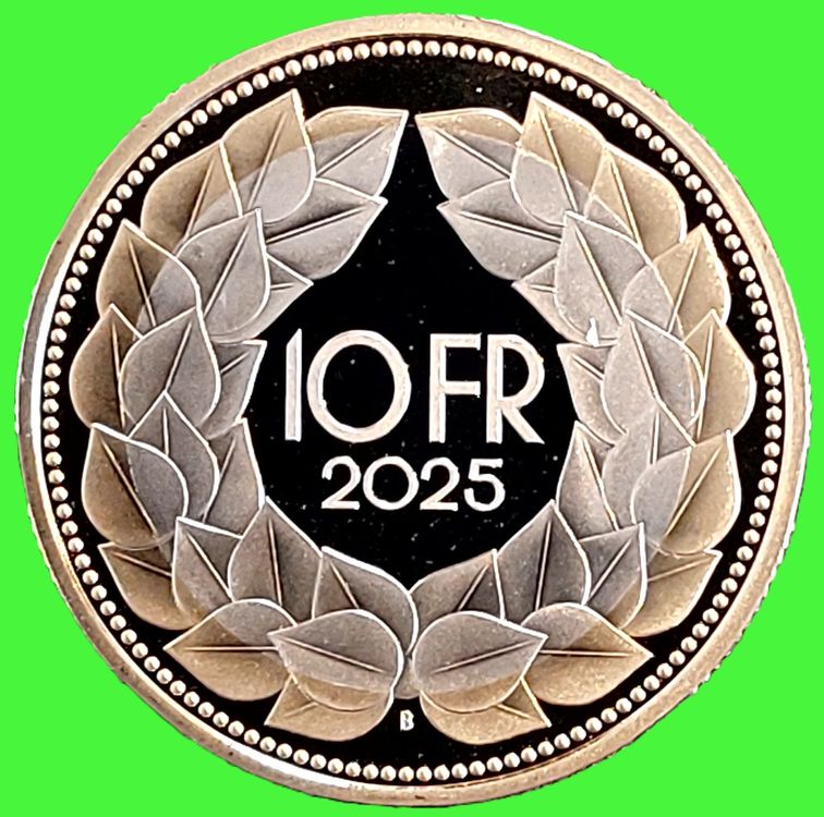 10 Franken Gedenkmünze 2025 pp Helvetia in Münzenkapsel (Neu (gemäss Beschreibung)) in Arch für ...
