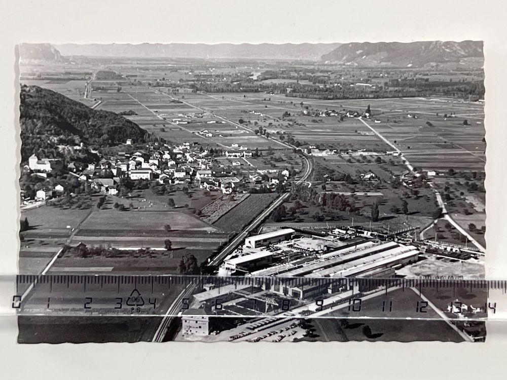 Carte postale vue aérienne de Collombey (VS) - 1960 | Kaufen auf Ricardo