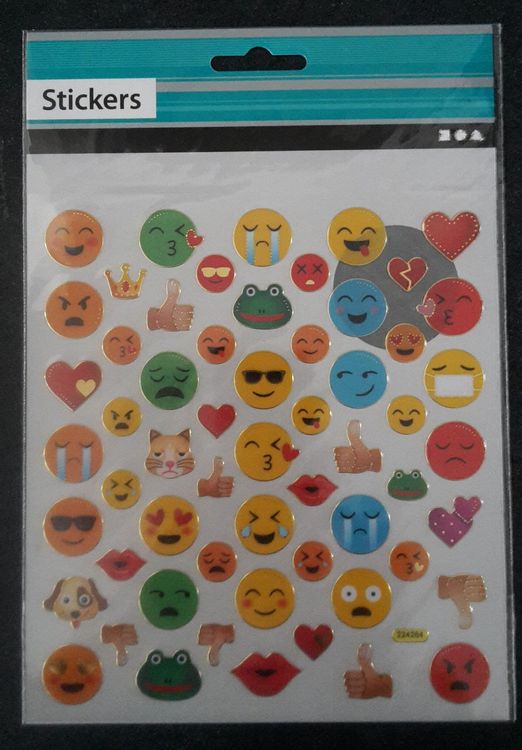 Glitzersticker Smilies bunt (224264) | Kaufen auf Ricardo