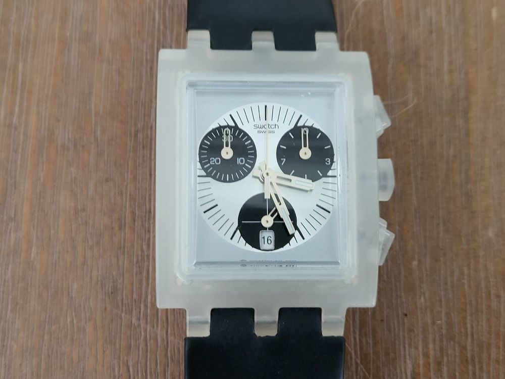SWATCH SQUARE CHRONO WIE NEU (Gebraucht) in Lommiswil für CHF 32 – mit ...