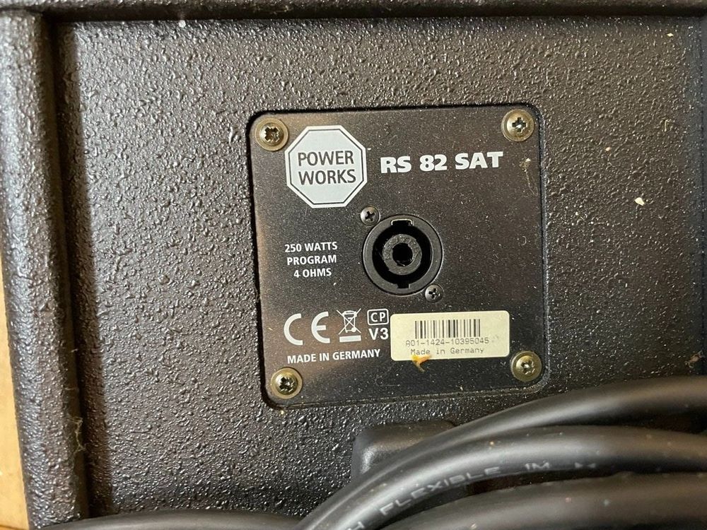 Power Works Subwoofer RS 15 Sub + 2 Boxen RS 82 SAT (Gebraucht) in ...