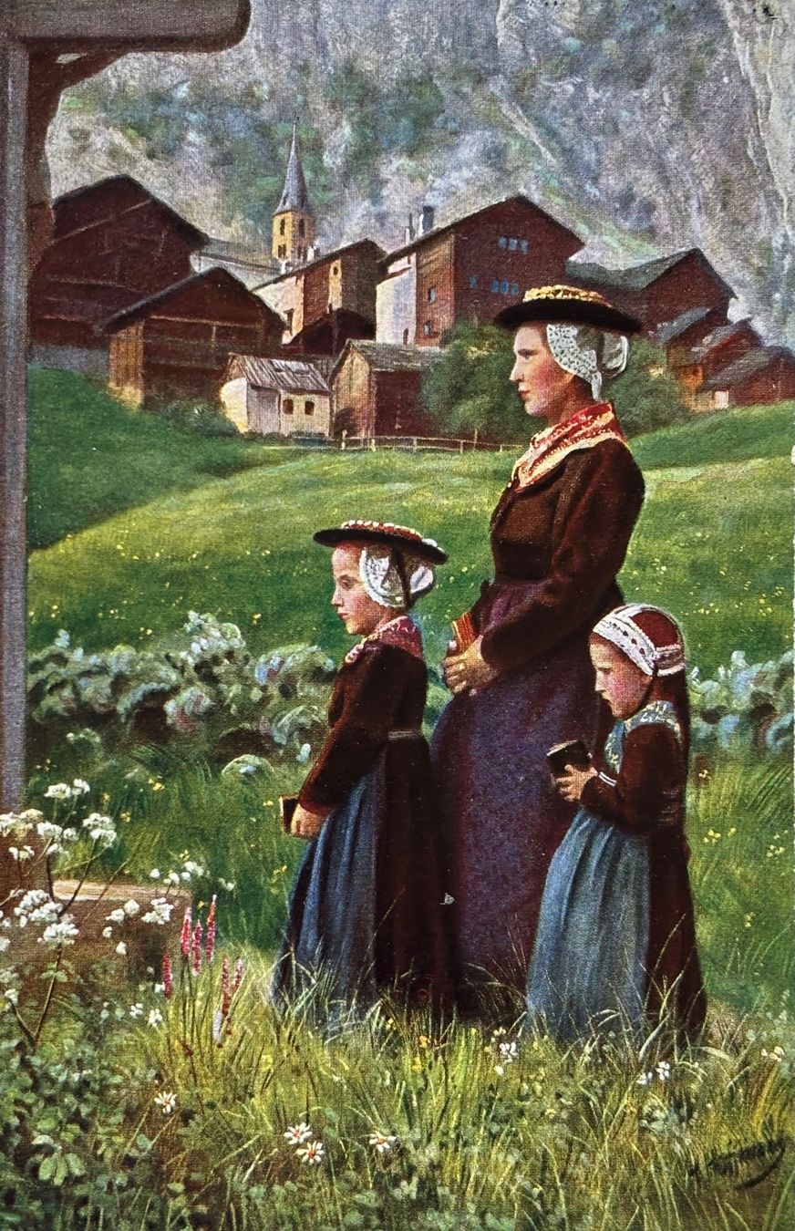 Chr. Meisser, Zürich, Kunst, Volksleben im Wallis (Gebraucht) in ...