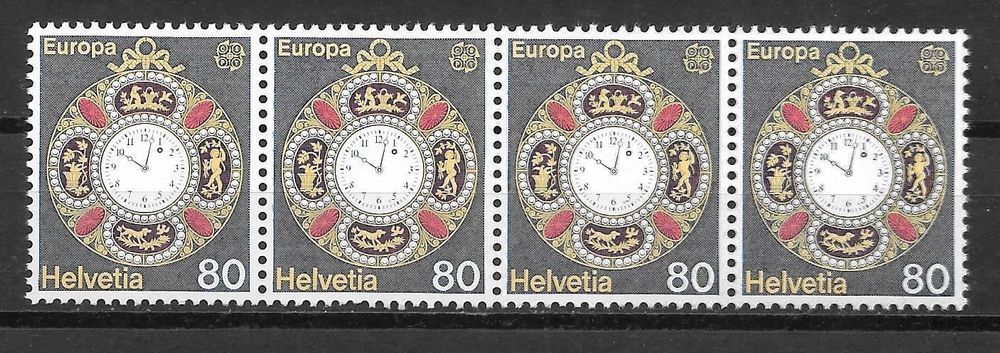 4 Abarten 577.2.01.a ** roter Punkt links der 5 Zifferblatt (Neuf (Voir description)) à Olten ...