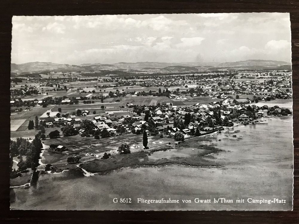FLIEGERAUFNAHME Gwatt bei Thun CAMPING | Kaufen auf Ricardo