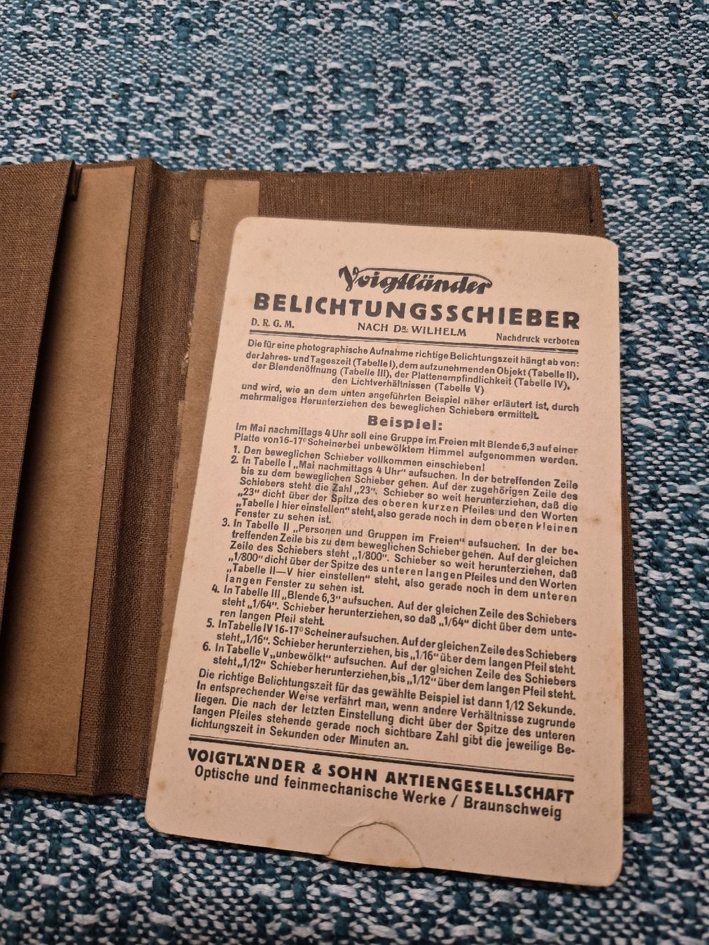 Belichtungsschieber voigtländer (Gebraucht) in Winterthur für CHF 1 ...