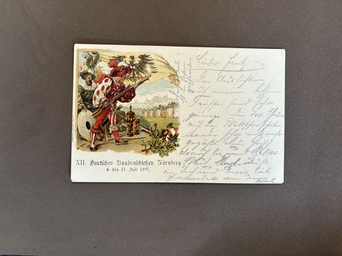 Carte Postale Ancienne XII Bundeschiessen Nuremberg 1897 (D'occasion) à ...