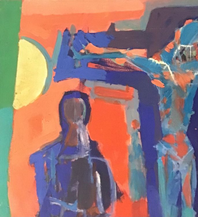 André BRECHET (1921-1993) Jesus Gemälde mit Personen | Acheter sur Ricardo