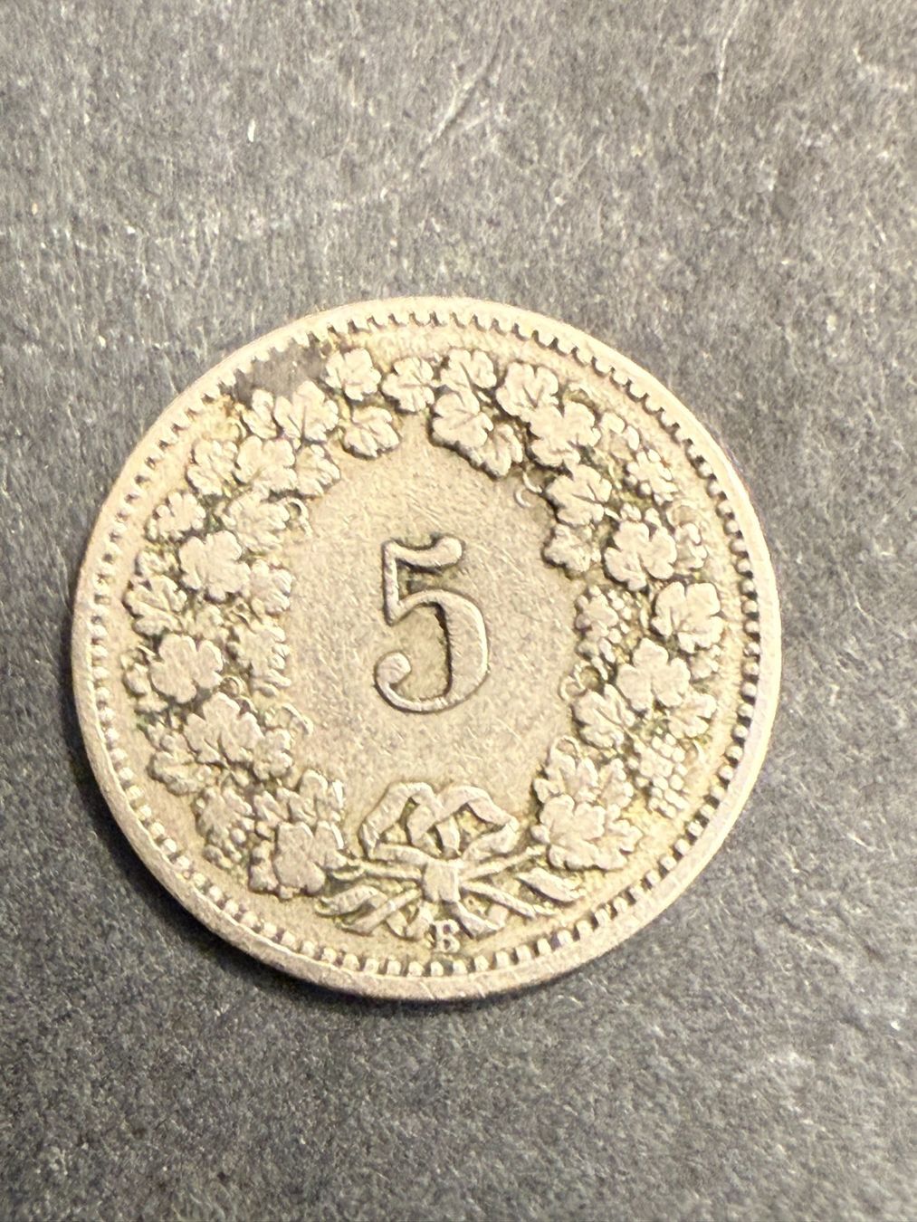 5 Schweizer Rappen 1898 – seltene Kleinmünze Schweiz (Gebraucht) in Caslano für CHF 8 – mit ...