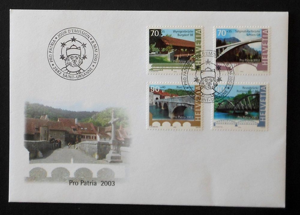 PRO-PATRIA 2003 : FDC SERIE COMPLETE (Gebraucht) in Lausanne für CHF 1.6 – mit Lieferung auf ...