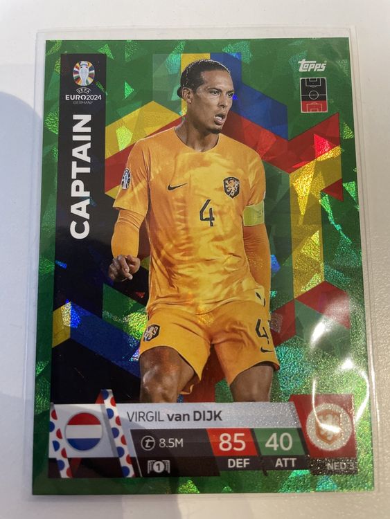 Match Attax V. van Dijk Captain Holland EM 2024 Karte (Neu (gemäss ...