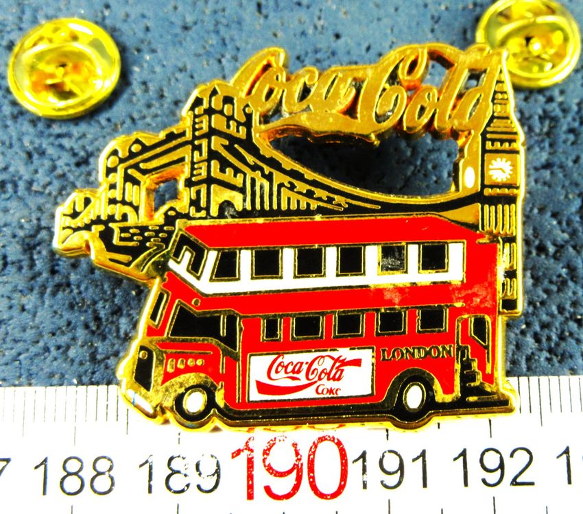 COCA-COLA LONDON DOPPELSTÖCKER-BUS 2NÄGEL PIN LIM.21/100 GOL (Gebraucht ...