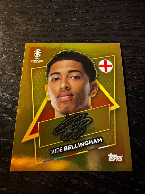 Topps Euro 2024 Jude Bellingham Gold ENG SP signiert (Neu (gemäss ...