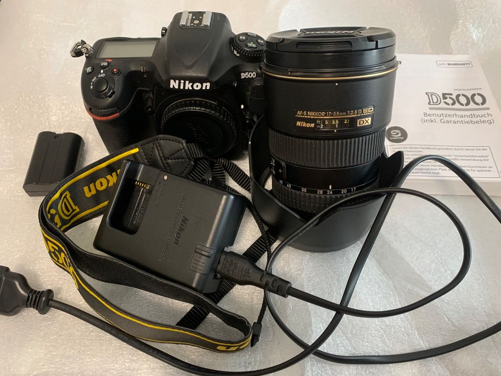 Nikon D500+ 17-55mm F/2.8G +Remote Shutter+ 2nd Akku+ BAG (Gebraucht) in Schlieren für CHF 725 ...