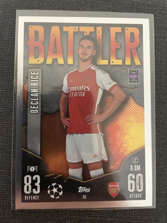 Topps Match Attax Declan Rice FC Arsenal (Neu (gemäss Beschreibung)) in ...