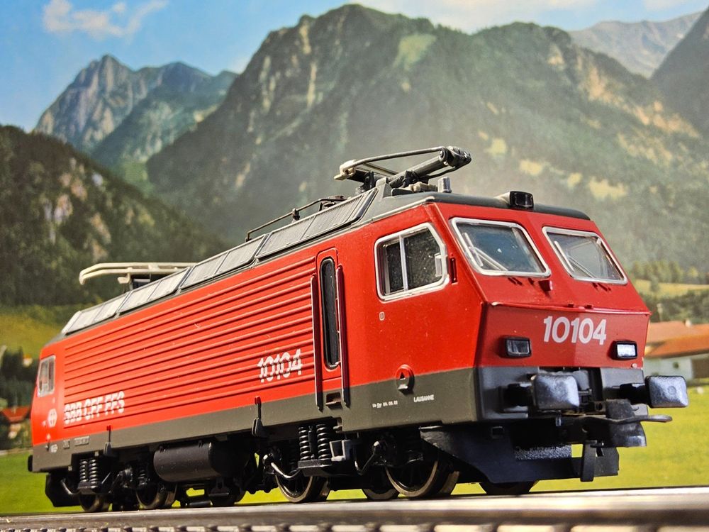 2 x 14178 __ SBB E-Lokomotive Re 4/4 _ 10103 & 10104 _ AC H0 (Gebraucht ...