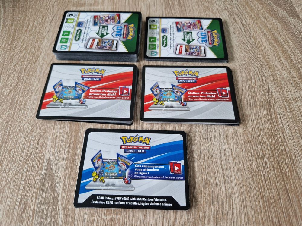 TCG Pokémon Online-Code-Karten aus verschiedenen Sets | Kaufen auf Ricardo