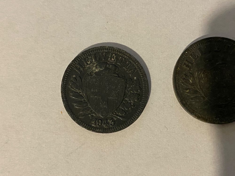 3x 2 Rappen 1942, 1943, 1944 Schweiz RAR Münzen | Kaufen auf Ricardo