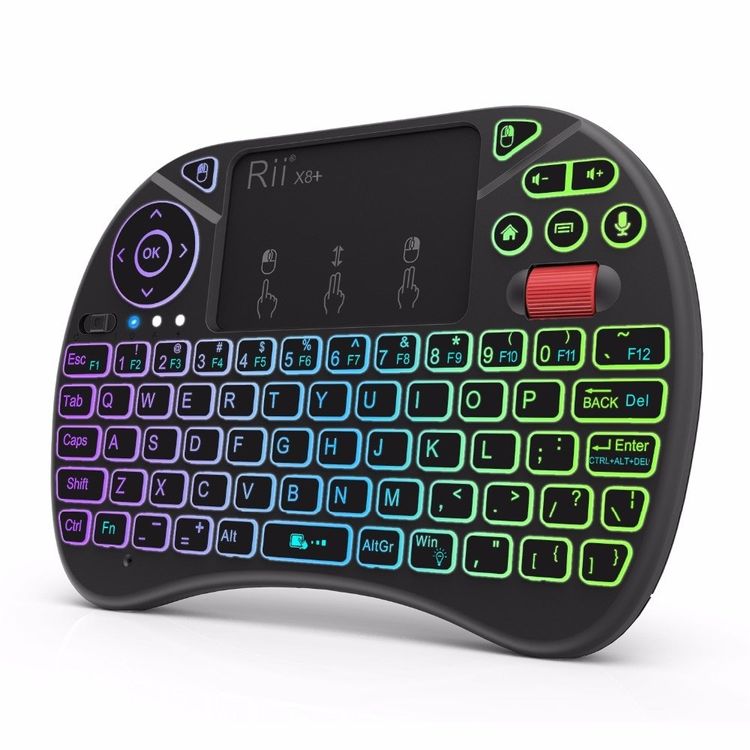 Rii X8+ Mini-Tastatur mit Touchpad und Maus, kabellos (Neu und ...