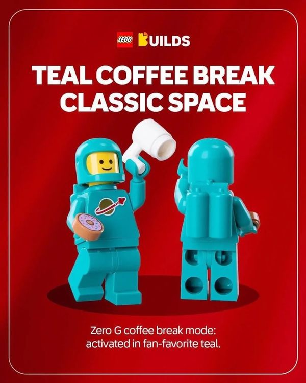 LEGO Minifigure Vending Machine (21358): Classic Space Teal (Neu ...