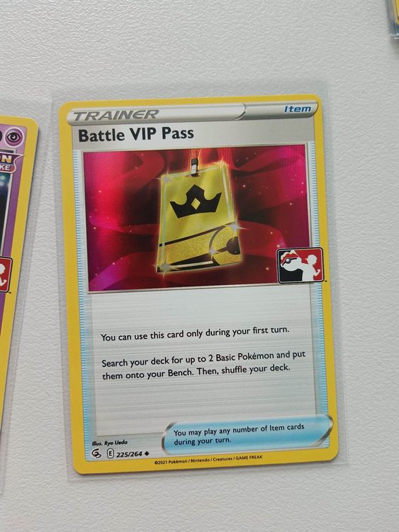 Battle VIP Pass HOLO - Pokemon TCG Prize Pack Stamp | Kaufen auf Ricardo