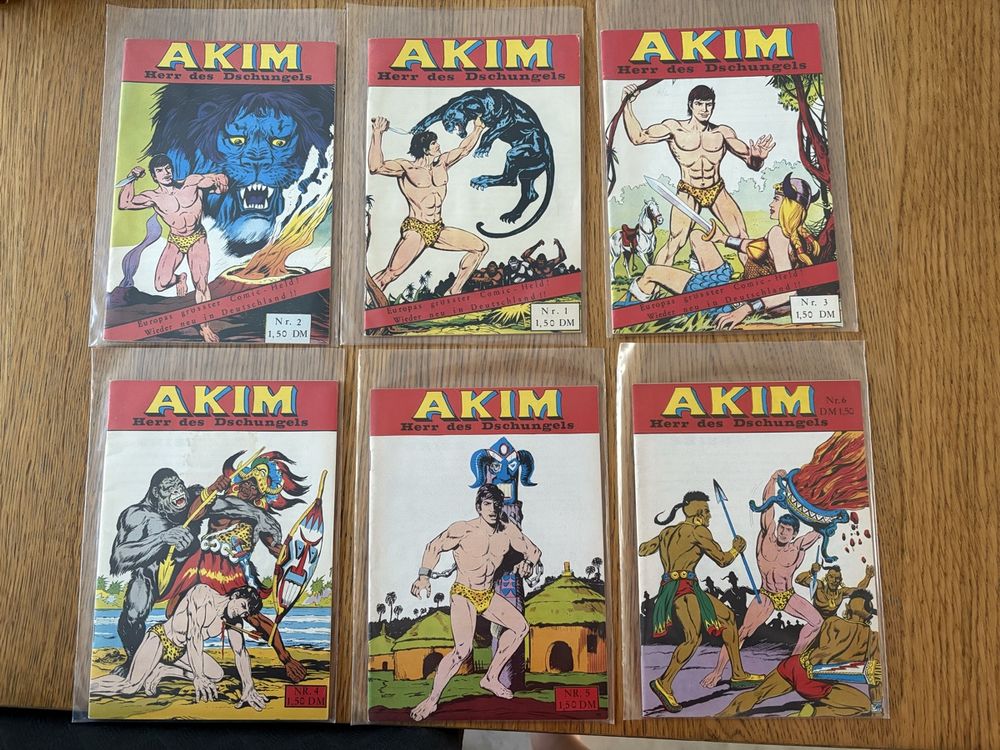 AKIM Herr des Dschungels 1- 6 Comics KomplettSammlung (Gebraucht) in Wangen b. Dübendorf für CHF ...