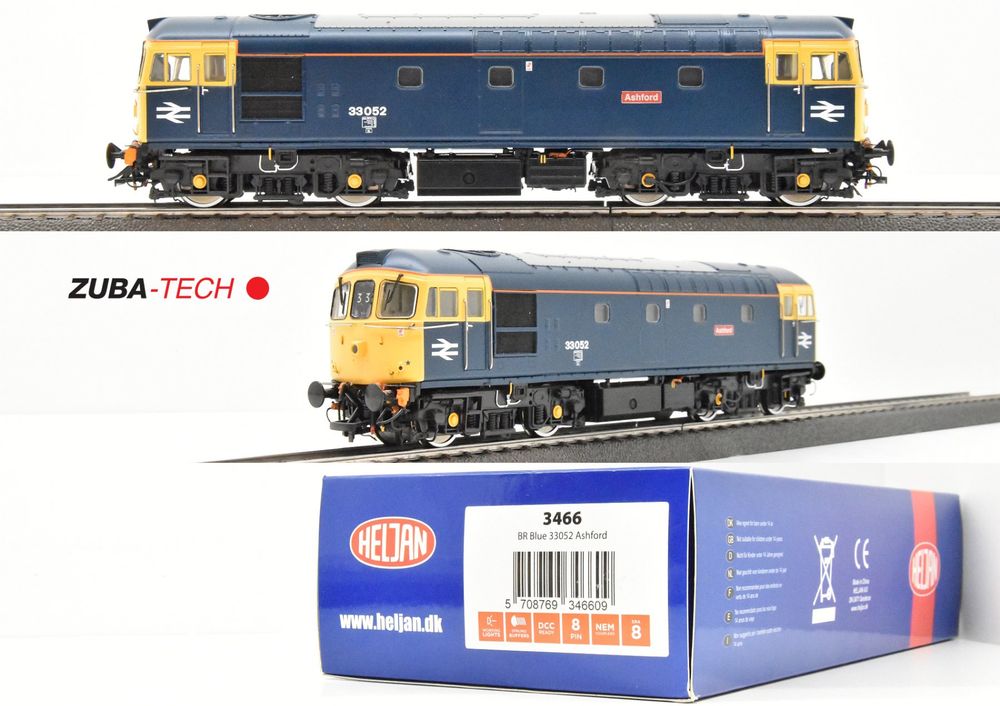 Heljan 3466 Diesellok Class 33 BR, H0/00 DC Analog mit OVP (Gebraucht ...