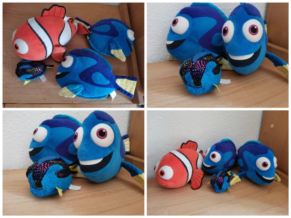 Nemo und Dory mit Eltern Plüschtiere Fische für Kinder (Gebraucht) in ...