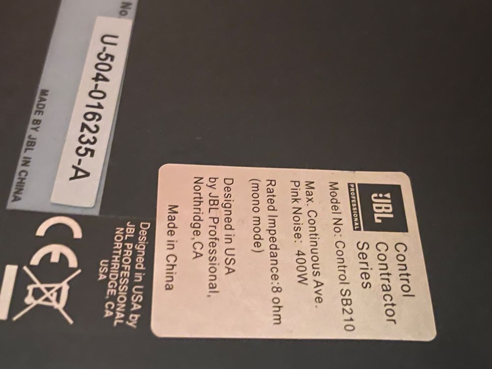 PA Boxen 4x JBL Control 29AV, 2x Control SB210 Sub outdoor (Gebraucht) in Embrach für CHF 1100 ...