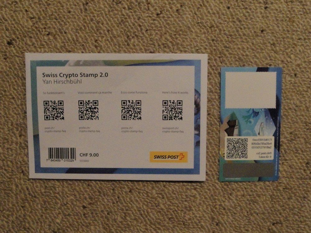 SWISS CRYPTO STAMP 2.0 TOKEN ID:9 (Neu (gemäss Beschreibung)) in Bern ...