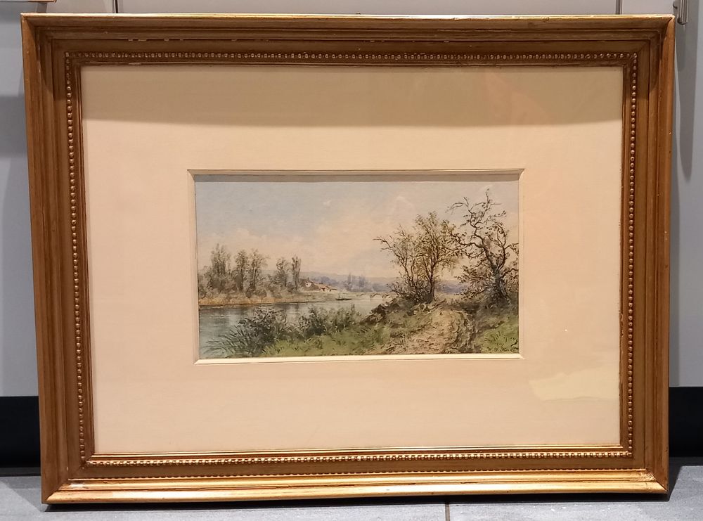 Aquarell H.G. Horn "Bord de Rivière" gerahmt (Gebraucht) in Balsthal für CHF 25 – mit Lieferung ...