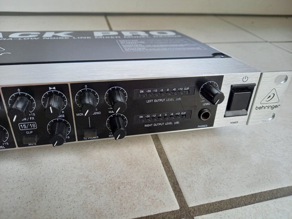 Rack-Line Mixer 16 Kanal BEHRINGER RX1602 (Gebraucht) in Richterswil ...