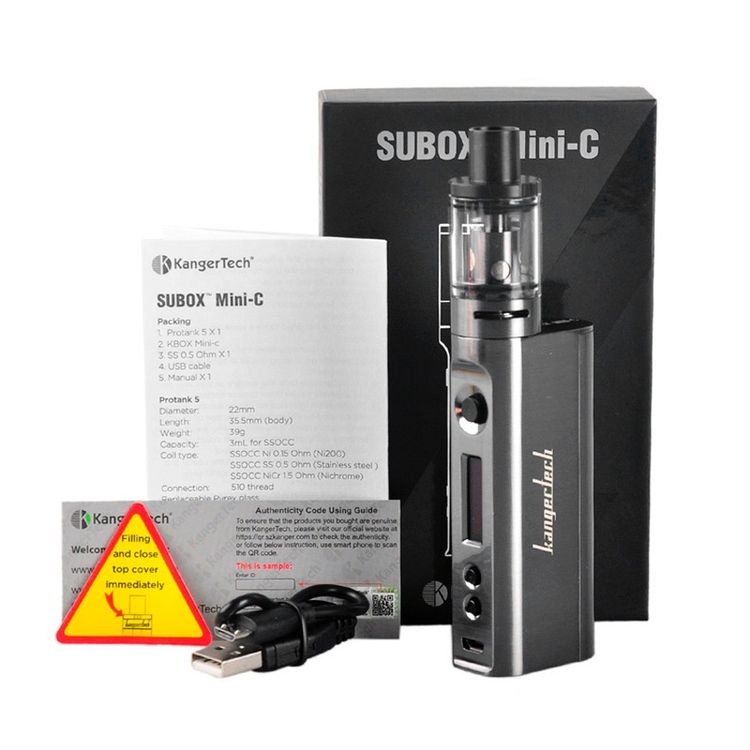 KangerTech Subox Mini-C 50w Sub-Ohm Kit | Kaufen auf Ricardo