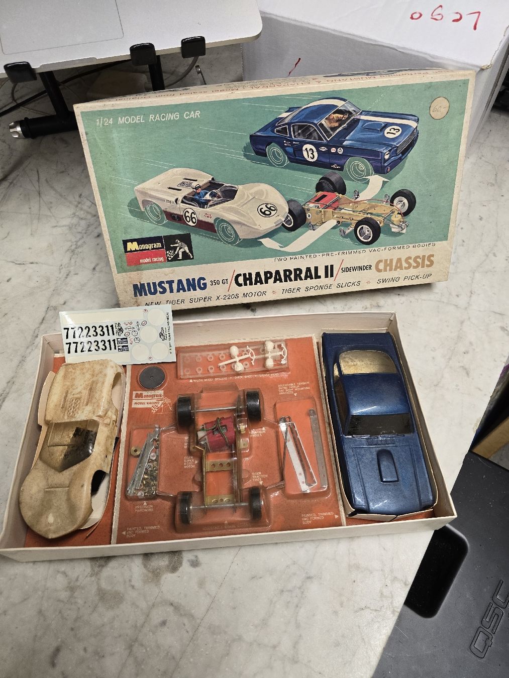 Vintage Monogram Mustang Chaparral II Slot Car Rennauto (Neu und ...