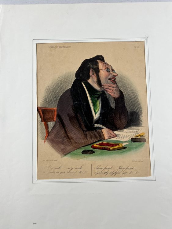 Honoré Daumier (1808-1879) Antiker Altkolorierte Litho | Kaufen auf Ricardo