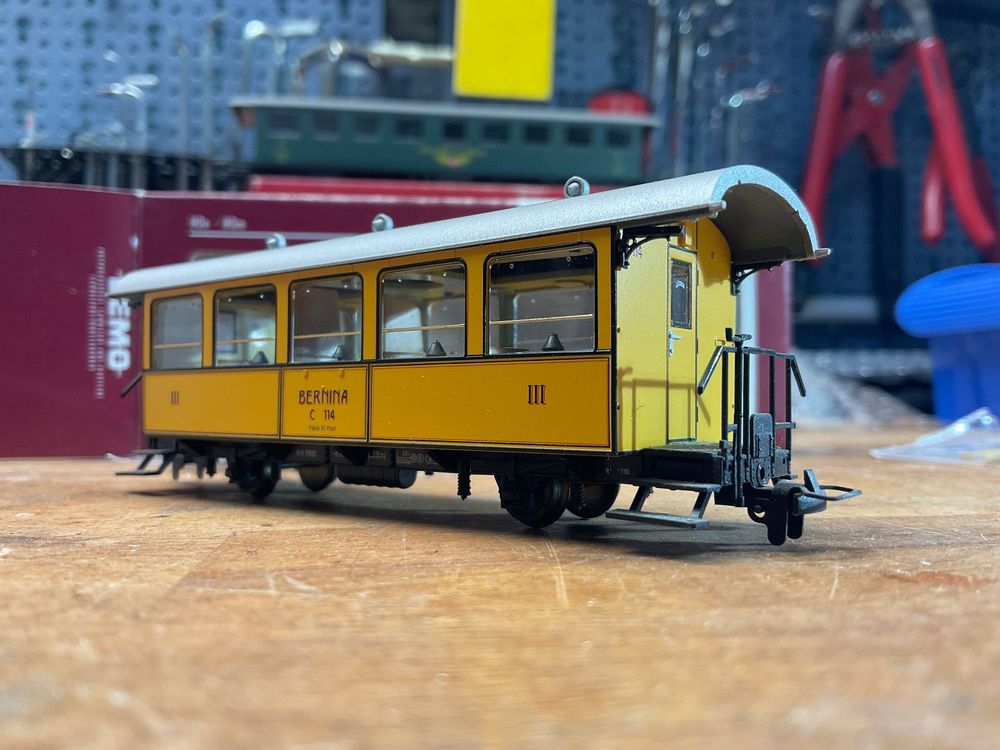 Bemo H0m RhB La Bacunada C114 Nostalgie Zweiachser (Gebraucht) in ...