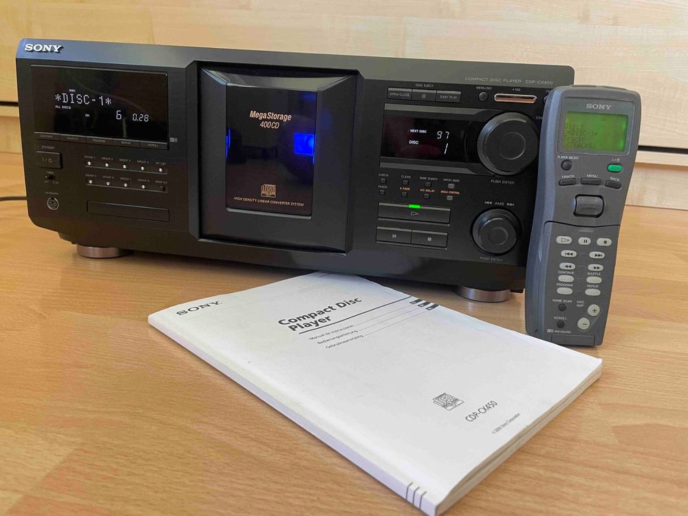 Sony CDP CX 450, 400-fach CD Player mit automat. Wechsler (Gebraucht ...