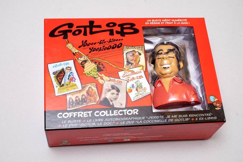 GOTLIB - Coffret collector buste résine état de neuf + 2 DVD (Neu ...