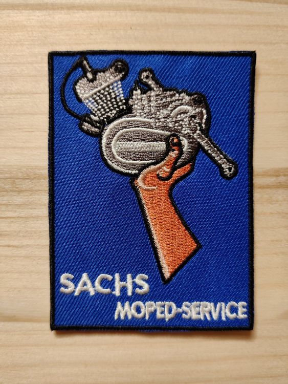 Aufnäher Badge Patch Mofa Töffli SACHS MOPED SERVICE (Neu und ...