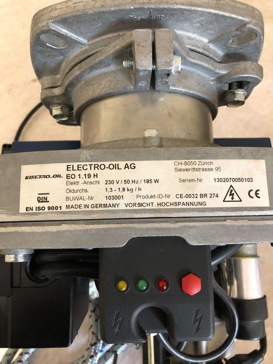 Oil Ölbrenner Electro Oil AG (Gebraucht) in Boswil für CHF 350 – mit ...