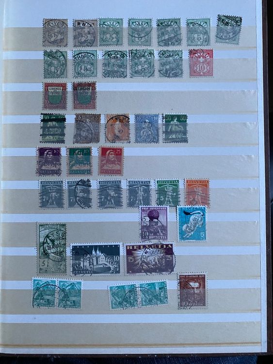 Briefmarken - 1 Album Schweiz, 2 International (Gebraucht) in für CHF 5 ...