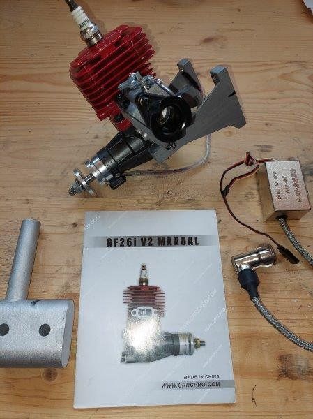 Benzin - Motor von CRRC Pro. GF26i V2 26ccm inkl. Auspuff (Gebraucht ...