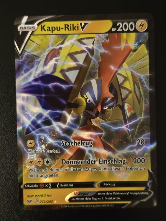 Kapu-Riki V 072/202 Pokemon Karte | Kaufen auf Ricardo