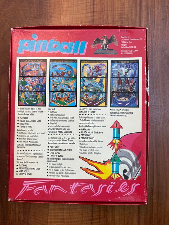 Amiga Spiel: Pinball Fantasies (Big Box) (Gebraucht) in Niederhasli für ...