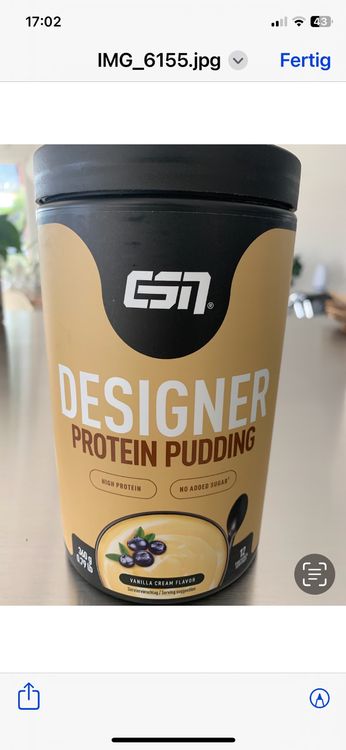 ESN Designer Protein Pudding Vanilla Cream Flavor (Gebraucht) in Horw ...
