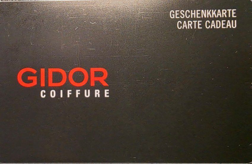Geschenkkarte Gidor Coiffure im Wert vom 150 Franken (Neu (gemäss ...